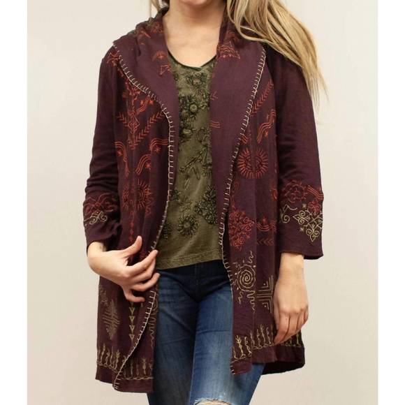 CAITE & KYLA | Jackets & Coats | New Caite Kyla Zella Jacket In Oxblood ...